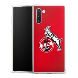 DeinDesign Handyhülle 1. FC Köln Offizielles Lizenzprodukt EffZeh 1. FC Köln rot, Samsung Galaxy Note 10 Silikon Hülle Bumper Case Handy Schutzhülle