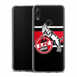 DeinDesign Handyhülle 1. FC Köln Offizielles Lizenzprodukt Colour Stripes 1.FC, Huawei P Smart Z Silikon Hülle Bumper Case Handy Schutzhülle, weiß