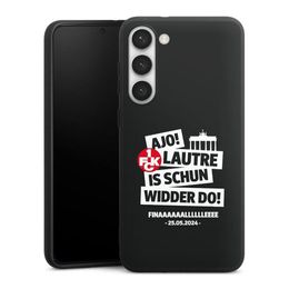 DeinDesign Handyhülle 1. FCK Pokal Finale 2024 1. FC Kaiserslautern, Samsung Galaxy S23+ Silikon Hülle Premium Case Handy Schutzhülle, schwarz