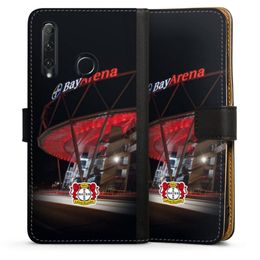 DeinDesign Handyhülle Bayer 04 Leverkusen Stadion Offizielles Lizenzprodukt, Huawei Honor 20 Lite Hülle Handy Flip Case Wallet Cover, schwarz