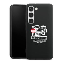 DeinDesign Handyhülle 1. FCK Pokal Finale 2024 1. FC Kaiserslautern, Samsung Galaxy S23 Silikon Hülle Premium Case Handy Schutzhülle, schwarz