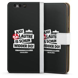 DeinDesign Handyhülle 1. FCK Pokal Finale 2024 1. FC Kaiserslautern, Huawei P10 Hülle Handy Flip Case Wallet Cover Handytasche Leder, weiß