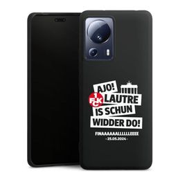 DeinDesign Handyhülle 1. FCK Pokal Finale 2024 1. FC Kaiserslautern, Xiaomi 13 Lite Silikon Hülle Premium Case Handy Schutzhülle, schwarz
