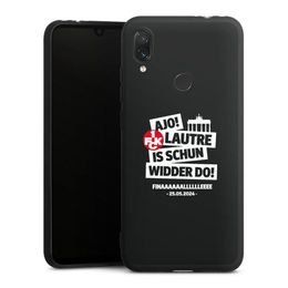 DeinDesign Handyhülle 1. FCK Pokal Finale 2024 1. FC Kaiserslautern, Xiaomi Redmi Note 7 Silikon Hülle Premium Case Handy Schutzhülle, schwarz