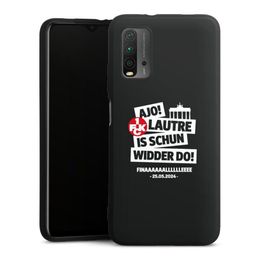 DeinDesign Handyhülle 1. FCK Pokal Finale 2024 1. FC Kaiserslautern, Xiaomi Redmi 9T Silikon Hülle Premium Case Handy Schutzhülle, schwarz