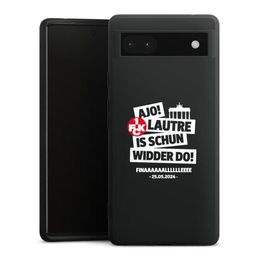 DeinDesign Handyhülle 1. FCK Pokal Finale 2024 1. FC Kaiserslautern, Google Pixel 6a Silikon Hülle Premium Case Handy Schutzhülle, schwarz