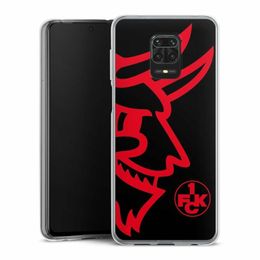 DeinDesign Handyhülle Offizielles Lizenzprodukt 1.FCK Dauerkarte, Xiaomi Redmi Note 9 Pro Silikon Hülle Bumper Case Handy Schutzhülle, weiß