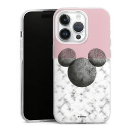 DeinDesign Handyhülle Disney Marmor Minnie Mouse Mickey Mouse Marmor, Apple iPhone 14 Pro Silikon Hülle Bumper Case Handy Schutzhülle, weiß