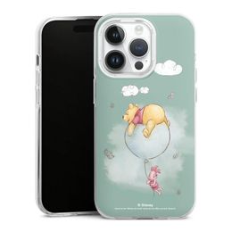 DeinDesign Handyhülle Winnie Puuh Disney Bär Uncheered by a Balloon, Apple iPhone 14 Pro Silikon Hülle Bumper Case Handy Schutzhülle, weiß