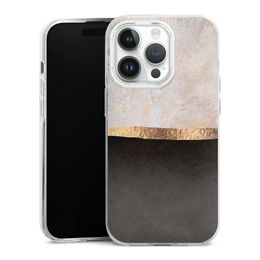 DeinDesign Handyhülle Abstrakt Black & White Trends Concrete Sky, Apple iPhone 14 Pro Silikon Hülle Bumper Case Handy Schutzhülle, weiß, transparent