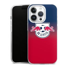 DeinDesign Handyhülle Offizielles Lizenzprodukt RB Leipzig Verlauf RB Leipzig, Apple iPhone 14 Pro Silikon Hülle Bumper Case Handy Schutzhülle, weiß