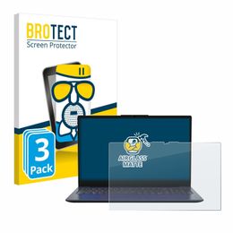 BROTECT Displayschutzglas Schutzglas für MEDION E15235 15.6", 3 Stück, Schutzfolie Display Schutz Glas Folie matt, weiß