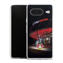 DeinDesign Handyhülle Bayer 04 Leverkusen Stadion Offizielles Lizenzprodukt, Google Pixel 8 Silikon Hülle Bumper Case Handy Schutzhülle, weiß