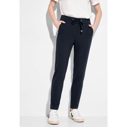 Jogginghose Cecil Gr. S (38), Länge 28, blau (universal blue) Damen Hosen Freizeithosen