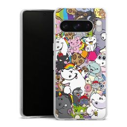 DeinDesign Handyhülle Pummeleinhorn Pummel & Friends Freundschaft Friendship Wimmelbild, Google Pixel 8 Pro Silikon Hülle Bumper Case Handy Schutzhüll
