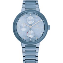 Multifunktionsuhr Tommy Hilfiger "CASUAL, 1782535" Armbanduhren blau Damen Quarzuhren