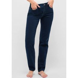 Slim-fit-Jeans Angels "DOLLY" Gr. 44, Länge 32, blau (dark indigo) Damen Jeans Röhrenjeans