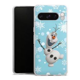 DeinDesign Handyhülle Frozen Olaf Disney Offizielles Lizenzprodukt Frozen Olaf, Google Pixel 8 Pro Silikon Hülle Bumper Case Handy Schutzhülle, weiß
