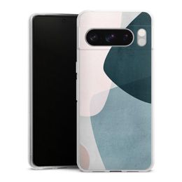 DeinDesign Handyhülle Muster Boho Malerei Graphic 150 A, Google Pixel 8 Pro Silikon Hülle Bumper Case Handy Schutzhülle, weiß, transparent