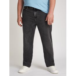 Tapered-fit-Jeans Calvin Klein Jeans Plus "REGULAR TAPER PLUS" Gr. 40, Länge 32, schwarz (denim black) Herren Jeans Tapered-Jeans
