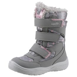 Winterboots Superfit "CRYSTAL WMS: Mittel" Gr. 27, bunt (hellgrau, rosa) Kinder Schuhe Stiefel Boots