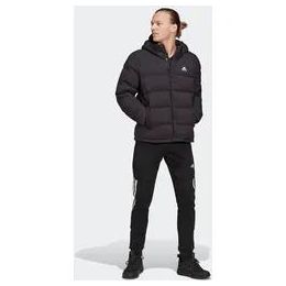 Menabo Outdoorjacke ADIDAS SPORTSWEAR "HELIONIC HOODED DAUNENJACKE" Gr. XXL, schwarz (black) Herren Jacken Outdoorjacken