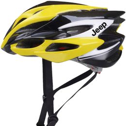 Fahrradhelm JEEP E-BIKES "Inmould" Helme Gr. L Kopfumfang: 58 cm - 61 cm, gelb Fahrradhelme für Erwachsene