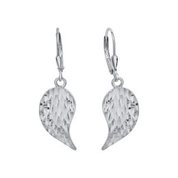 Paar Ohrhänger Vivance "925 Silber rhodiniert diamantiert" Ohrringe Gr. ONE-SIZE, Silber 925 (Sterlingsilber), weiß Damen Ohrhänger