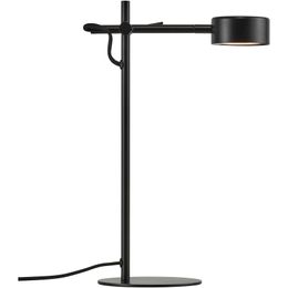 F (A bis G) LED Tischleuchte Nordlux "CLYDE" Lampen Gr. Ø 9 cm Höhe: 41 cm, schwarz LED Schreibtischlampe Schreibtischlampen