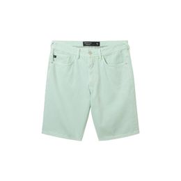 Tom Tailor Denim Herren Lockere Jeans Shorts, grün, Uni, Gr. M