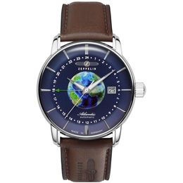 Automatikuhr Zeppelin "Zeppelin Atlantic, 8468-3" Armbanduhren braun (dunkelbraun) Herren Automatikuhren