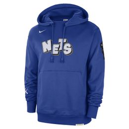 Brooklyn Nets Standard Issue 2023/24 City Edition Nike NBA Courtside Hoodie für Herren - Blau