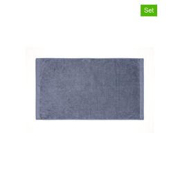 HNL 2er-Set: Handtuch "Premium" in Blau - 50x100 cm