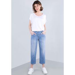 Boyfriend-Hose Please Jeans Gr. S (36), N-Gr, blau (1670, bludenim) Damen Hosen