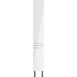 Apothekerschrank Optifit "Klara" Schränke Gr. B/H/T: 30 cm x 211,8 cm x 58,4 cm, 2 St., weiß (weiß lackiert, weiß) Apothekerschränke