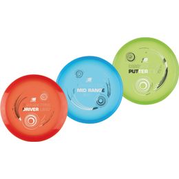 Wurfscheibe Sunflex "Disc Golf Pro Set" Wurfscheiben orange Spielbälle Wurfspiele