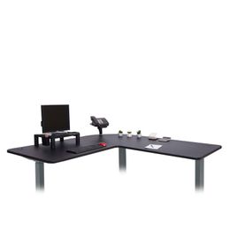 Tischplatte MCW-D40 f&uuml;r Eck-Schreibtisch, Schreibtischplatte, 90&deg; MVG-zertifiziert ~ schwarz