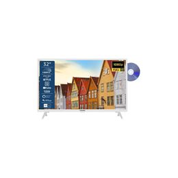 Telefunken XF32SN550SD-W 32 Zoll Fernseher/Smart TV (Full HD, HDR, Triple-Tuner, DVD-Player) - Inkl. 6 Monate HD+