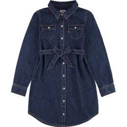 Levi's Levi's® Jeanskleid, Blusenkragen, Knopfleiste, für Kinder, blau, 164