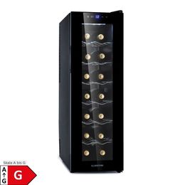 Klarstein Barolo 14 Slim Uno Weinkühlschrank 46 Ltr 14 Flaschen 11-18°C SingleZone