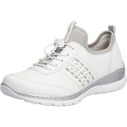 Rieker Sneaker, Schnellschnürsystem, Zuglaschen, für Damen, weiß, 36