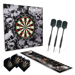 Kings Dart Dartscheibe Dart-Set Skull ’n’ Whisky