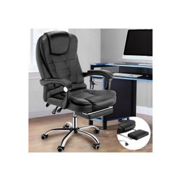 oyajia Gaming-Stuhl Massage Bürostuhl Chefsessel Ergonomischer Gaming Stuhl mit Fußstütze