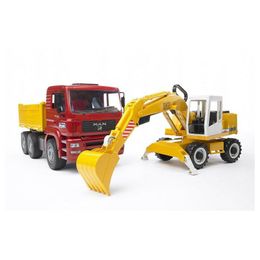 Bruder® Spielzeug-Bagger 02751 MAN TGA Kipplastwagen mit Liebherr Schaufelbagger