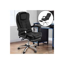 iscooter Gaming-Stuhl Massagesessel Bürosessel Bürostuhl 2 Punkt Vibrations Massage