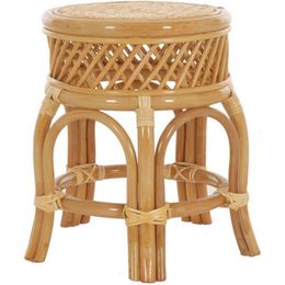 Krines Home Sitzhocker Stabiler Rattanhocker 5 Beine Sitzhocker / Rattan Hocker Blumenhocker