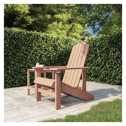 vidaXL Gartenstuhl Adirondack-Gartenstuhl HDPE Braun