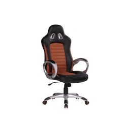 FineBuy Gaming Chair SuVa1207_1 (Kunstleder Schwarz Chefsessel mit Armlehne 110 kg)