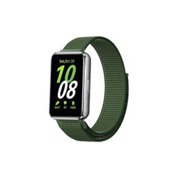 Wigento Smartwatch-Armband Für Samsung Galaxy Fit 3 Elastisches Design Sport gewebtes Nylon Band