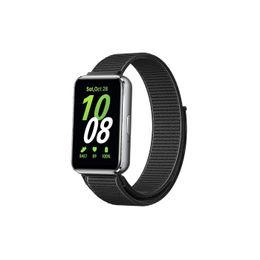 Wigento Smartwatch-Armband Für Samsung Galaxy Fit 3 Elastisches Design Sport gewebtes Nylon Band